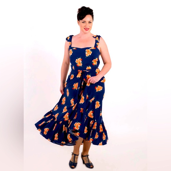 Collectif | Dresses | Collectif Katrina Floral Spring Butterfly Midi ...